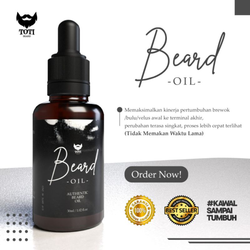 Jual beard oil khusus pelebat bulu brewok tanpa gen(penebal & penyubur ...