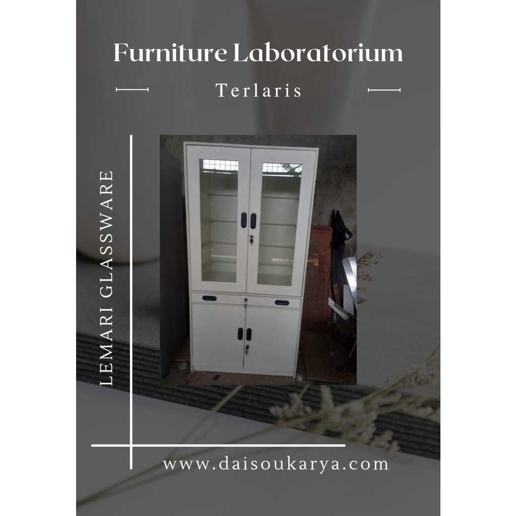 Jual Lemari Glassware dan Penyimpanan Laboratorium Steel Epoxy | Shopee ...