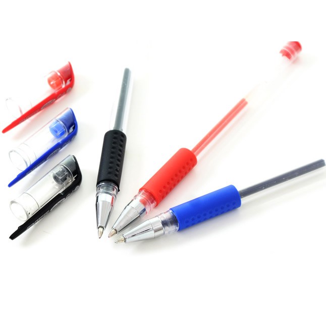 Jual Pena Tinta Hitam Biru Merah Gel Ink Pen | Shopee Indonesia