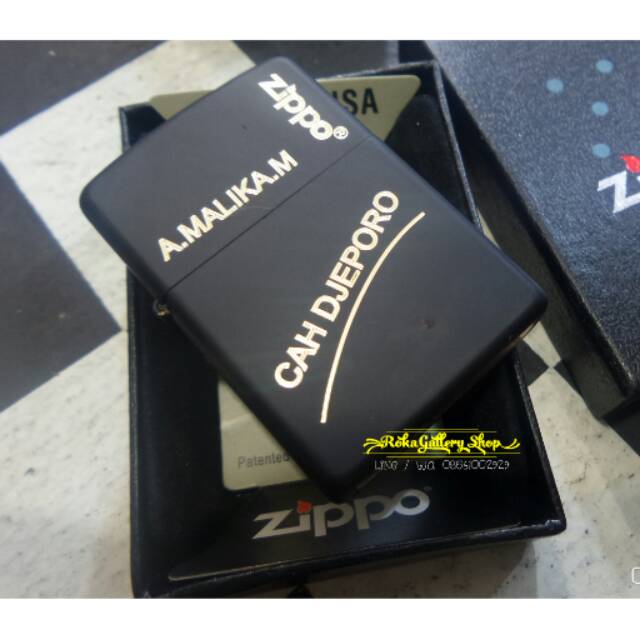 Jual Korek api zippo custom grafir cetak nama logo gambar ucapan hadia ...