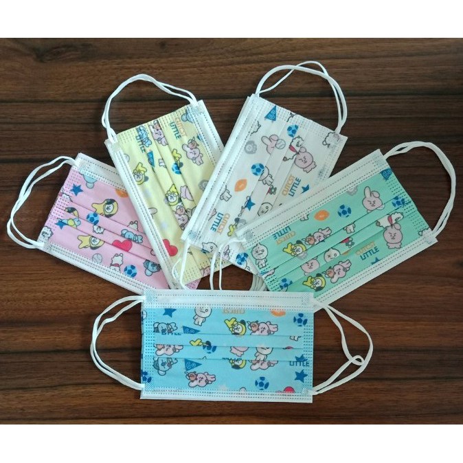 Jual Masker Anak Earloop Karakter Kartun 3 Ply Isi 10 Pcs | Shopee ...