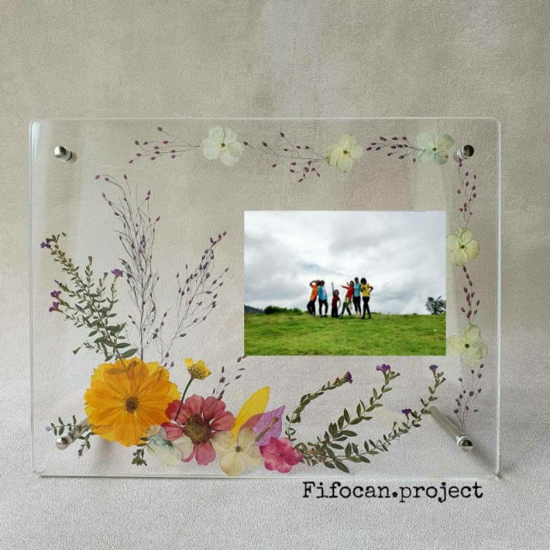 Jual Floating Flower Frame Akrilik Acrylic Frame Bingkai Foto Bunga ...
