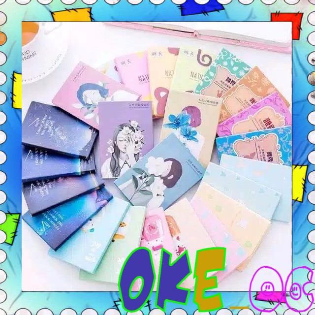 Jual OKOC Kertas penyerap minyak linen & oil control (isi 50pcs ...