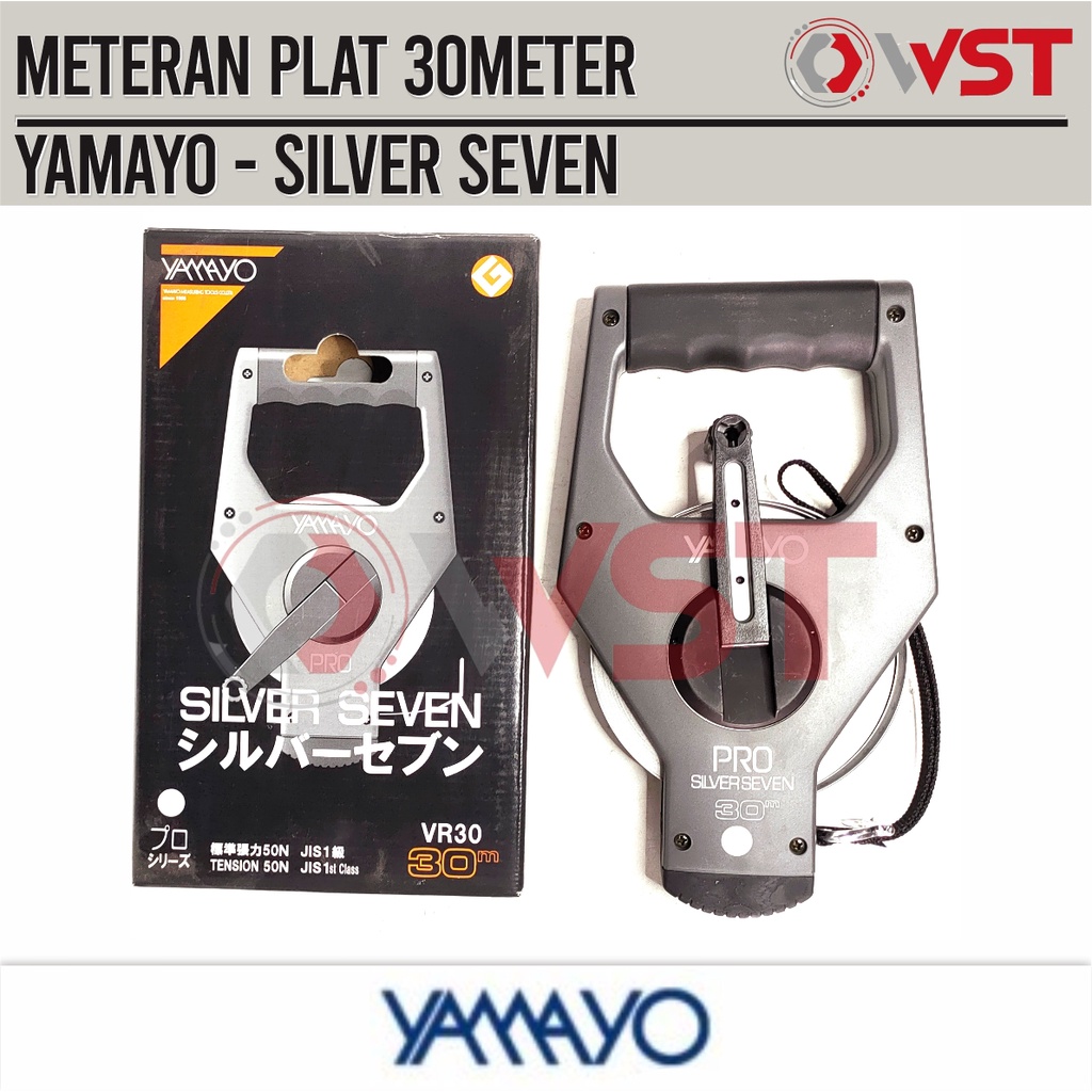 Jual Meteran Roll YAMAYO silver seven 30M plat besi / Meteran roll 30 ...