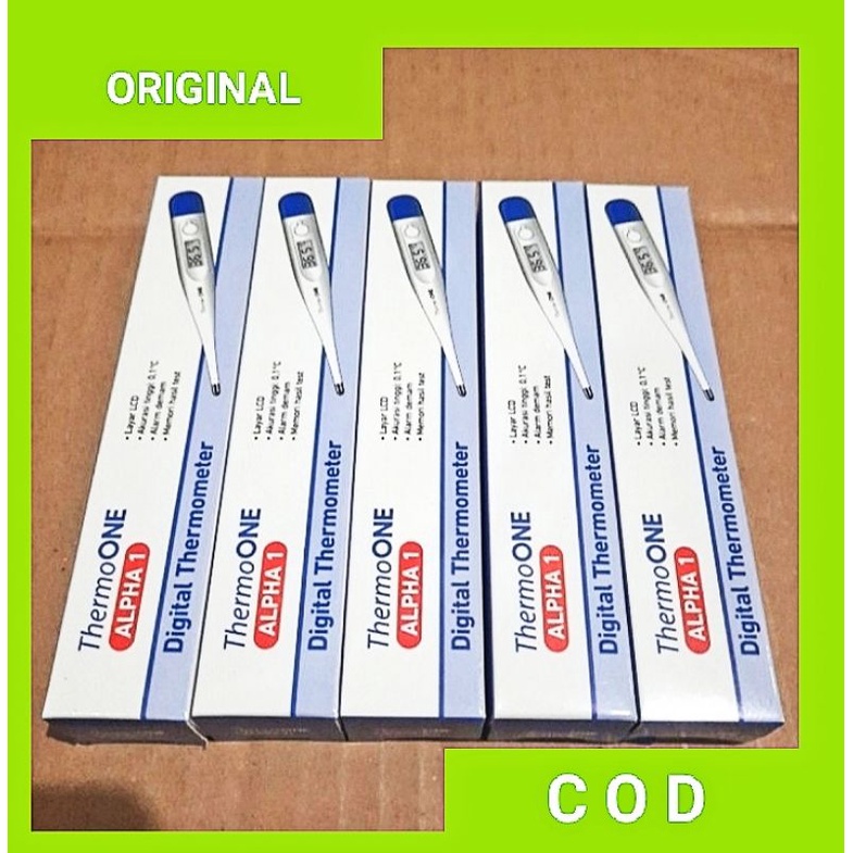 Jual termometer digital / termometer one med / termometer alpha 1 ...