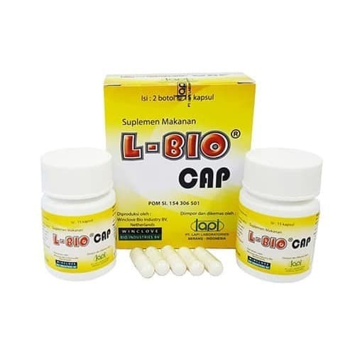 Jual L Bio Cap Box Isi 2 Botol @ 15 Kapsul lbio | Shopee Indonesia