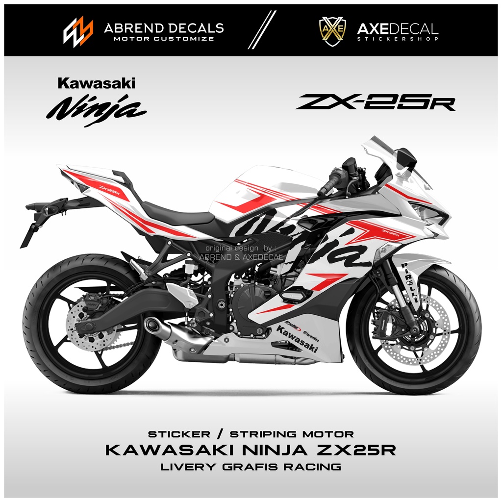 Jual Striping ZX25R Grafis Ninja Custom / Stiker Motor Kawasaki Ninja ...