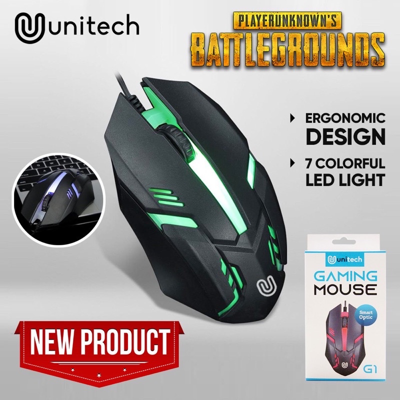 Jual mouse gaming murah unitech G1 rgb kabel | Shopee Indonesia