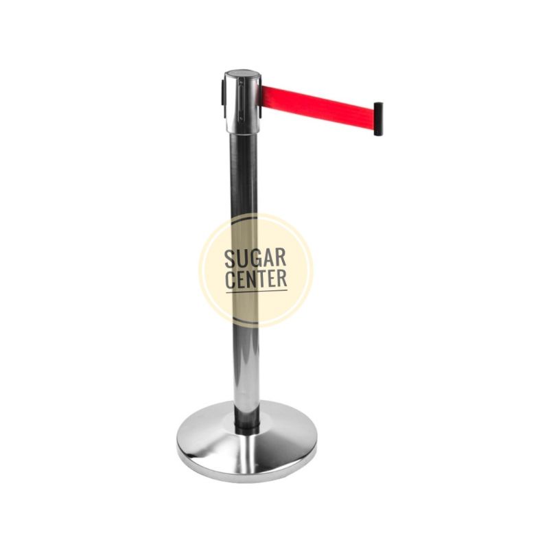 Jual Krisbow Tiang Pembatas Antrian Tali Biru/Merah 3 Meter/Tiang ...