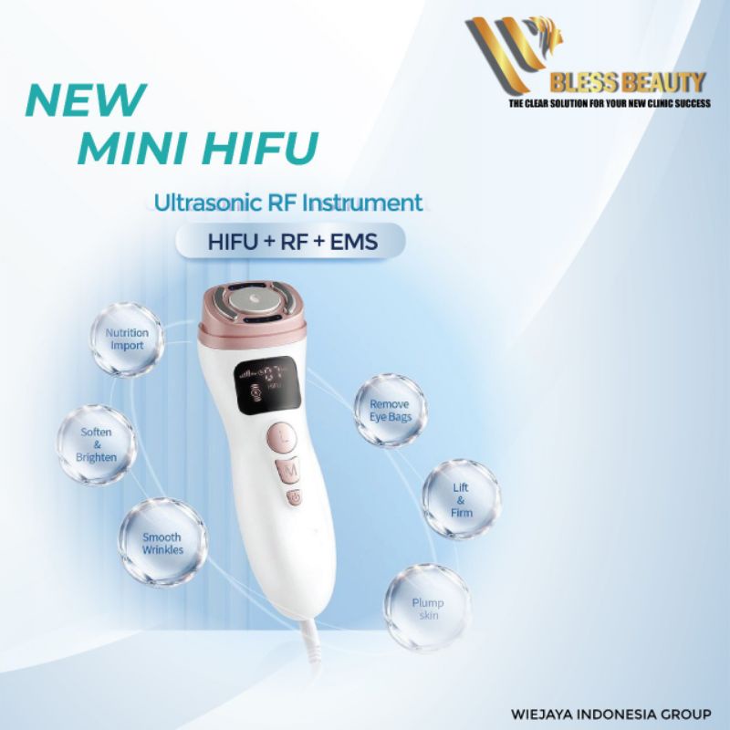 Jual New Mini Hifu 3in1 HIFU RF EMS Anti Aging Wrinkle Kerutan Face Lifting | Shopee Indonesia