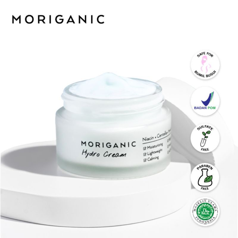 Jual MORIGANIC Hydro Cream Moisturizer 30gr - Niacinamide, Centela ...