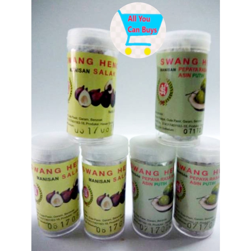 Jual Manisan Salak & Pepaya rasa Mangga Swang Heng BESAR 33 gram ...