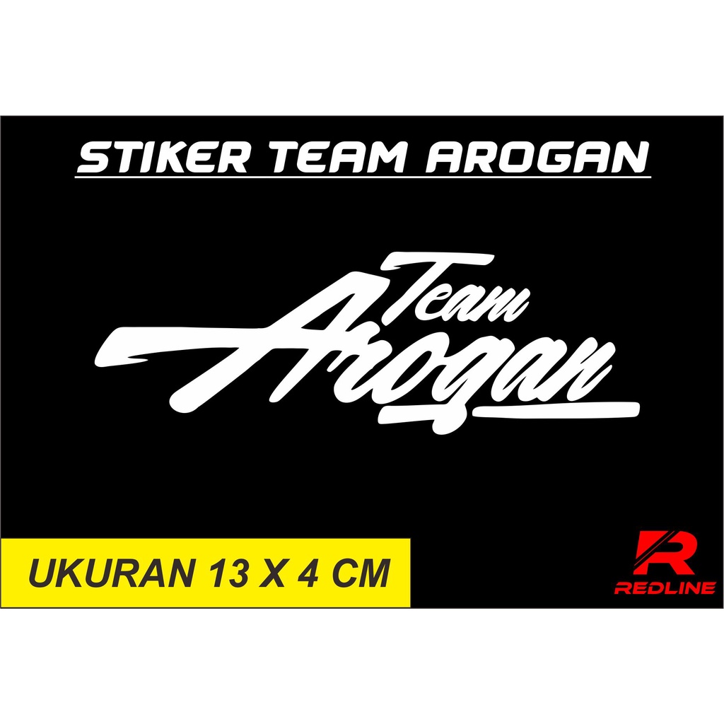 Jual STIKER TEAM AROGAN BAHAN CUTTING HOLOGRAM | Shopee Indonesia