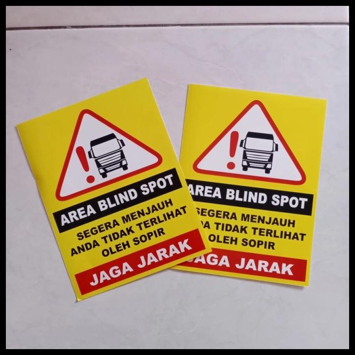 Jual Stiker Blind Spot/Jaga Jarak Bok Mobil Truk Barang 20X15Cm,Sgin ...