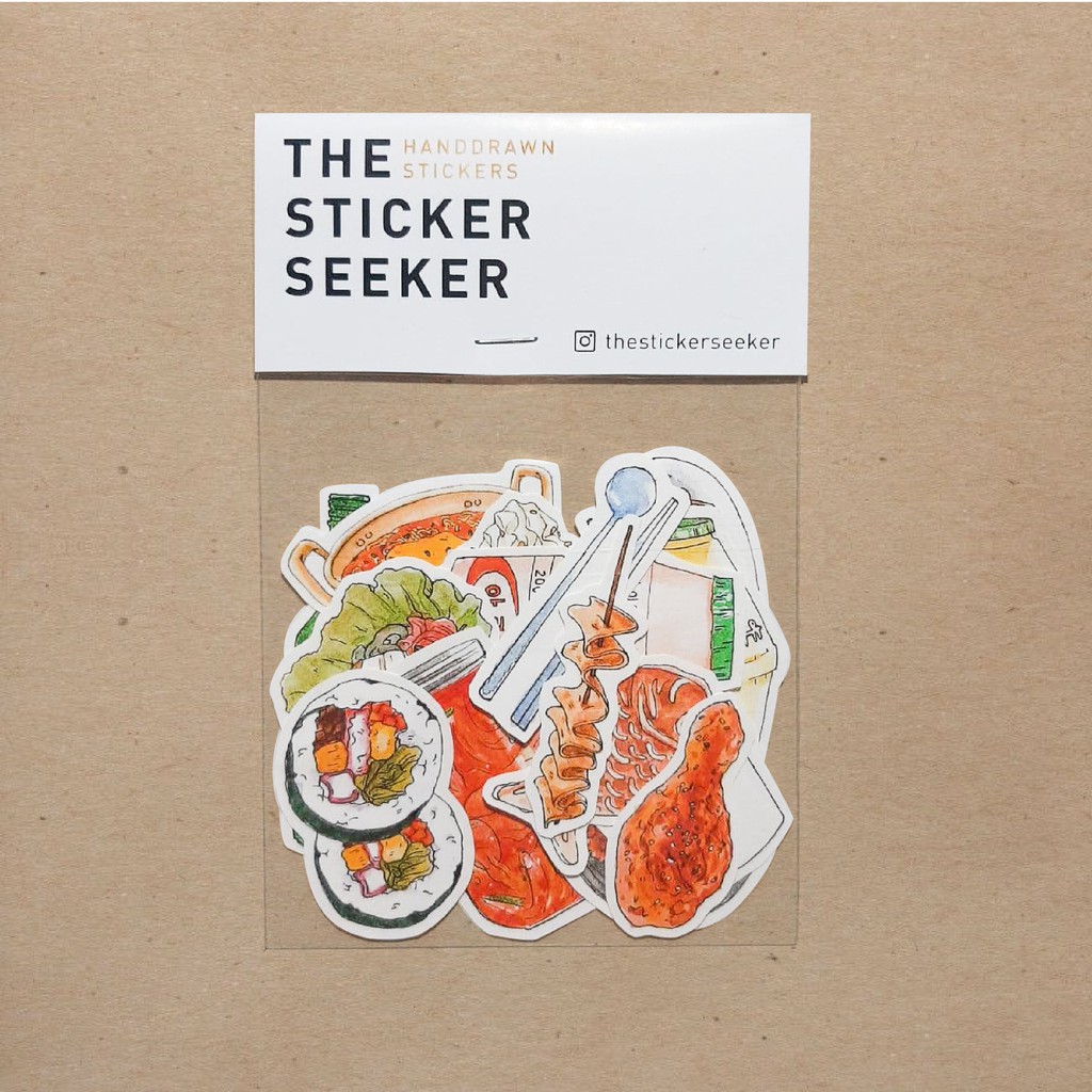 Jual Korean Food Vinyl Sticker Pack | Shopee Indonesia