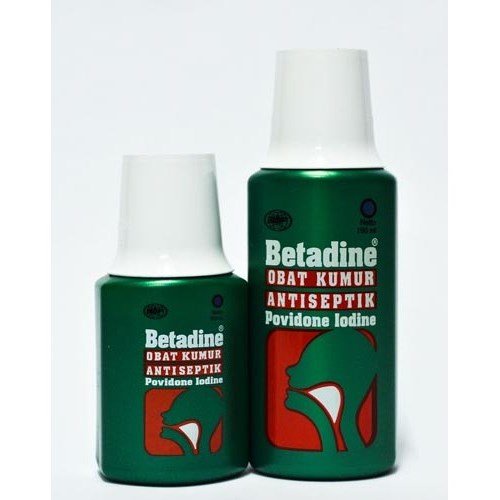 Jual Betadine Obat Kumur Antiseptik Hijau 100ml & 190ml | Shopee Indonesia
