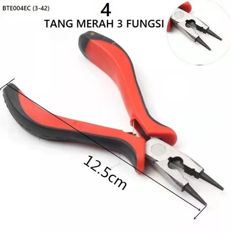 Jual tang 3 in 1 gagang merah tang craft | Shopee Indonesia