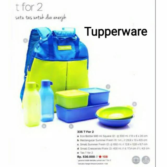Jual Tupperware t for 2 ( 1 set) | Shopee Indonesia