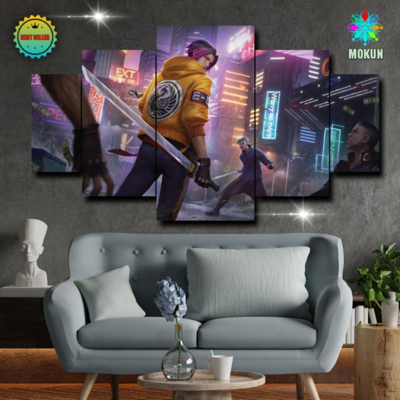 Jual MOKUN Poster Kayu Sambung Mobile Legends Ling Starlight | Shopee ...
