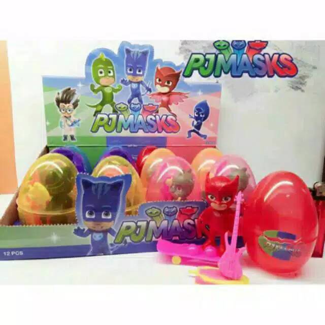 Jual Mainan Telur Besar PJ Mask catboy owlette gekko mainan Egg Besar ...
