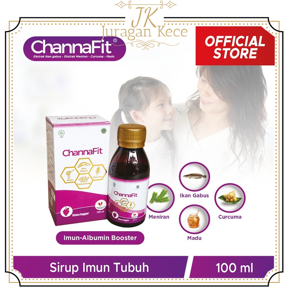 Jual Channa Fit Sirup Imun Kekebalan Tubuh 100ml Ekstrak Ikan Gabus ...