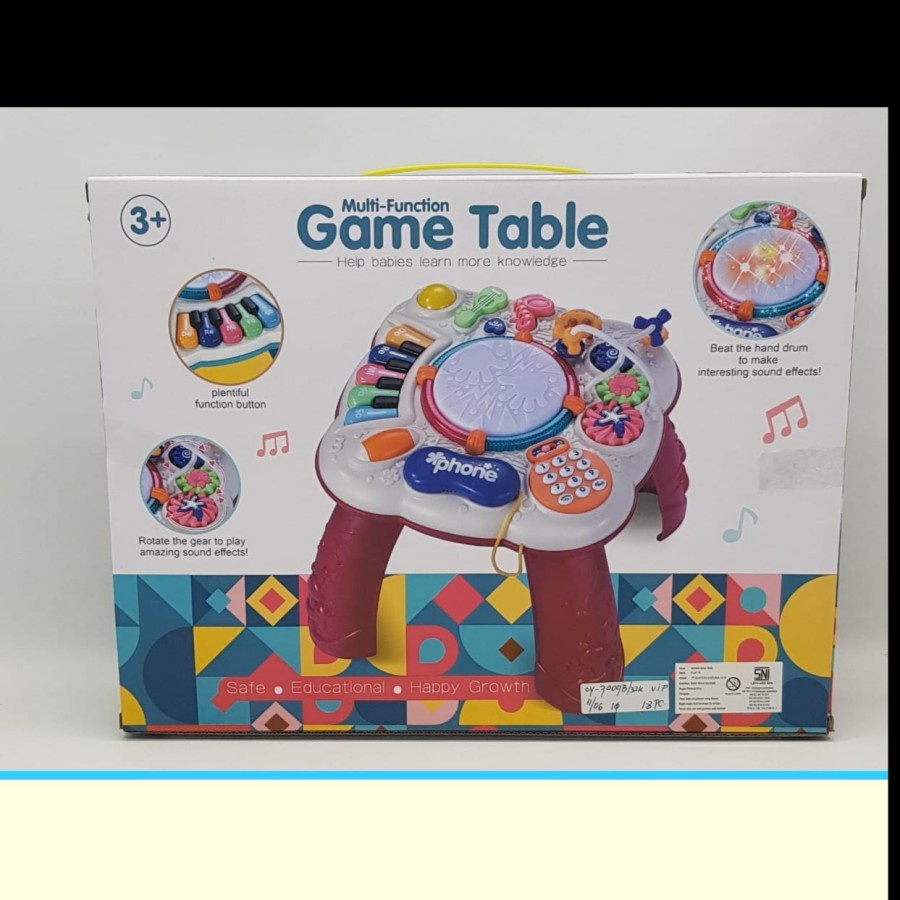 Jual Game table multi piano organ motorik drum table meja 2in1 box ...