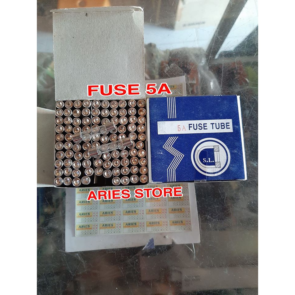 Jual FUSE 5A BESAR 3 CM SIKRING 5A KACA | Shopee Indonesia