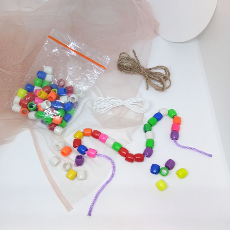 Jual Mainan meronce manik-manik anak paud TK | Shopee Indonesia