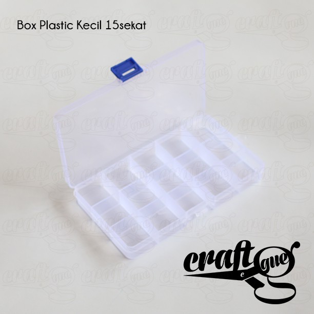 Jual Box Plastik Kecil 15sekat (Bahan Aksesoris/Kotak Mote) | Shopee ...