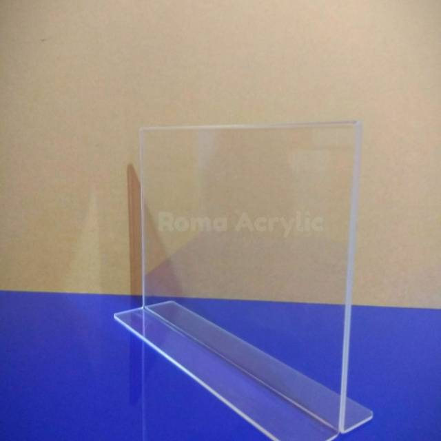 Jual Akrilik tent card A4- Display brosur-akrilik tempat menu Type T ...