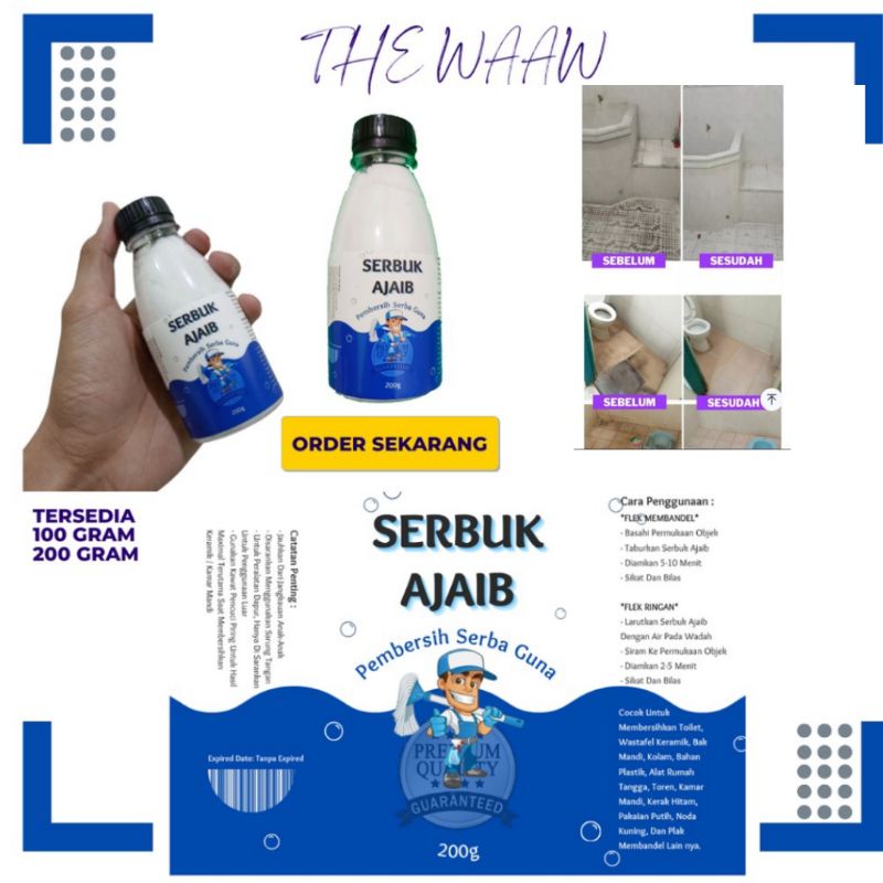 Jual Serbuk Ajaib Sitrun Pembersih,Pencerah Pakaian,Kamar Mandi Dan ...