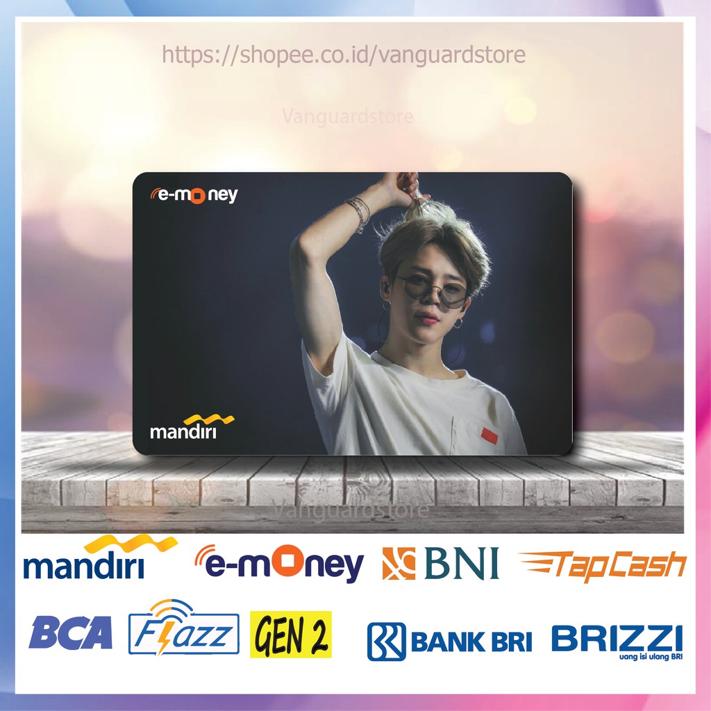 Jual KARTU E MONEY E TOLL PARK JIMIN BTS KPOP 5 EMONEY MANDIRI FLAZZ ...