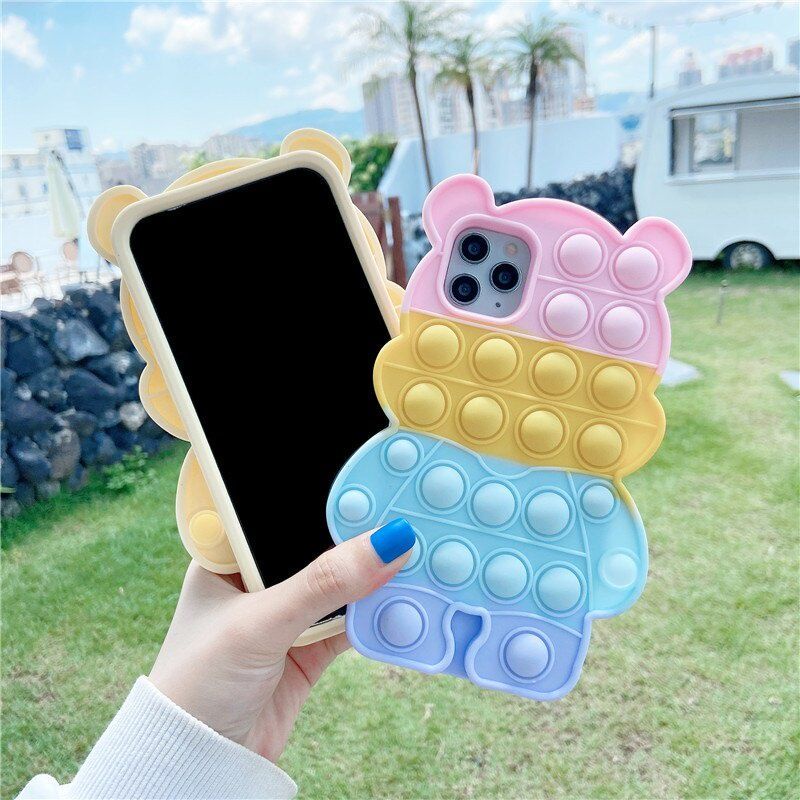 Jual softces pop it case pop it beruang caseng VIVO | Shopee Indonesia