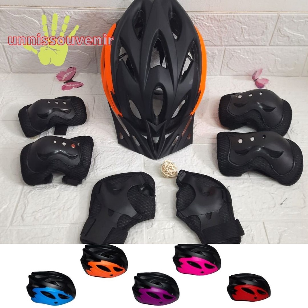 Jual Helm sepeda anak / Helm sepatu roda anak Adjustable Polos dan ...