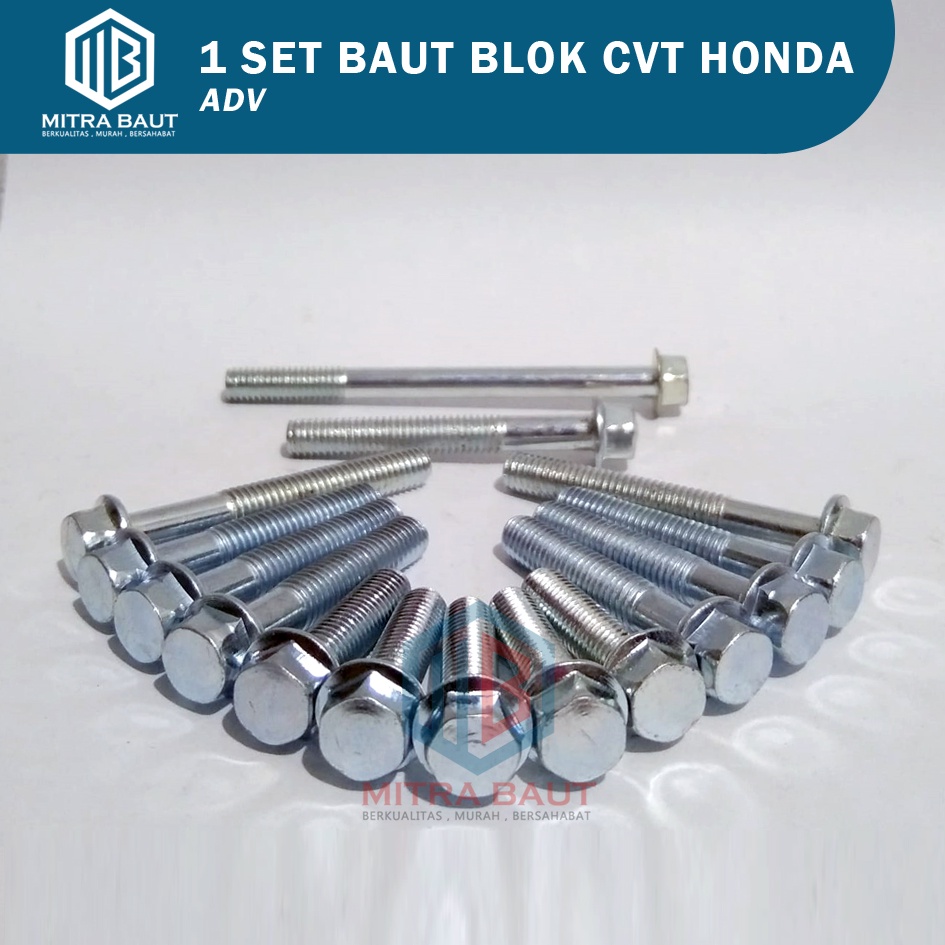 Jual Baut Blok CVT ADV/1 Set 15 Pcs Baut Blok Cvt Honda ADV | Shopee ...
