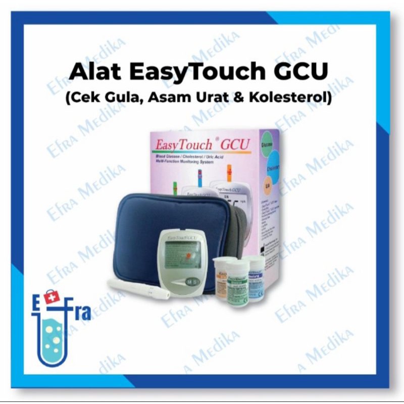 Jual Alat Cek Gula Darah Kolesterol Asam Urat merk Easytouch / Easy touch / Easy touch GCU ...