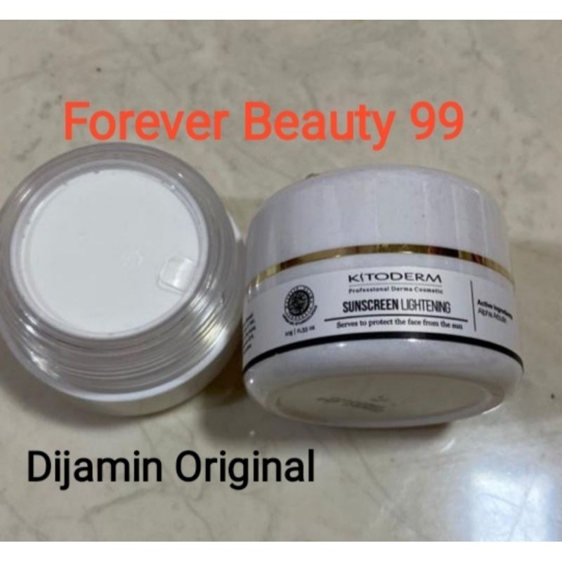 Jual Kitoderm Sunscreen Lightening (warna putih) - Sunblock cream ...