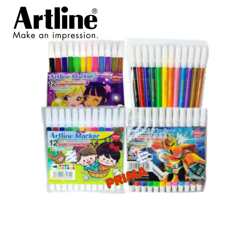 Jual SPIDOL SET / SPIDOL WARNA / SPIDOL ISI 12 WARNA ARTLINE | Shopee ...