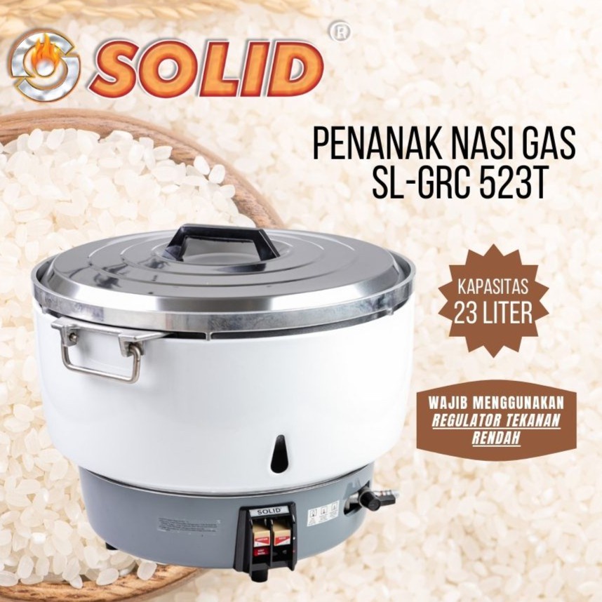 Jual Gas Rice Cooker SOLID SL-GRC 523 Kapasitas 23 L Magic Com Penanak ...