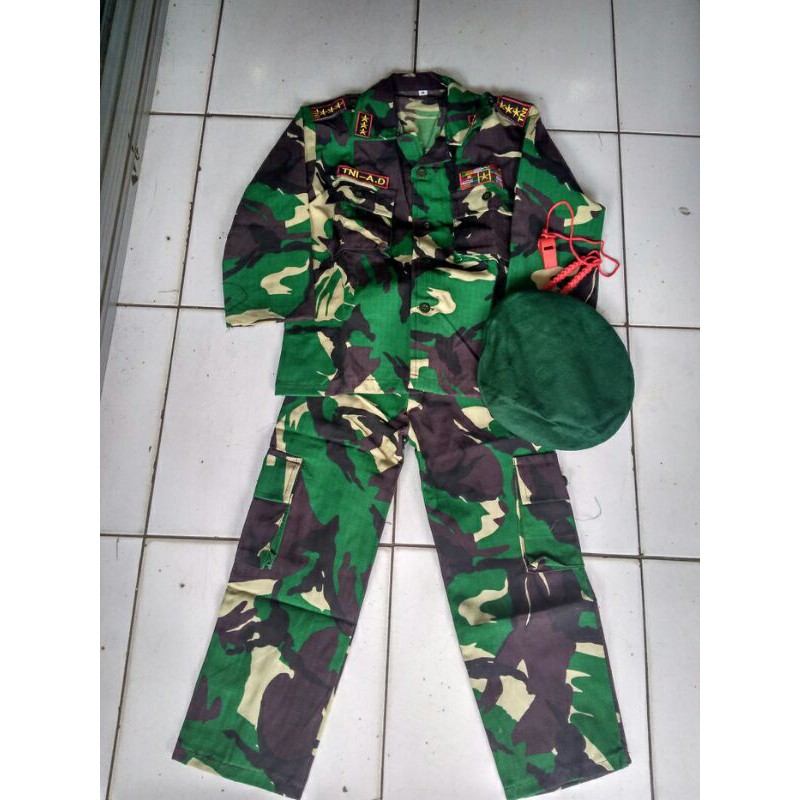 Jual SERAGAM TNI AD ANAK PAKAIAN BAJU PDL TNI AD KAOS TNI AD KOPEL BAJU ...
