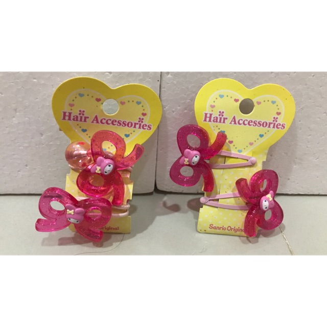Jual Ikat rambut dan jepit rambut Kecil Sanrio My Melody | Shopee Indonesia