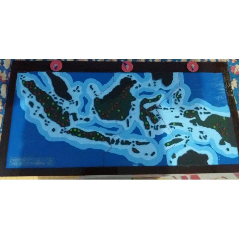 Jual [READY] PETA INDONESIA TIMBUL | PETA ALAT BANTU TUNANETRA | PETA ...