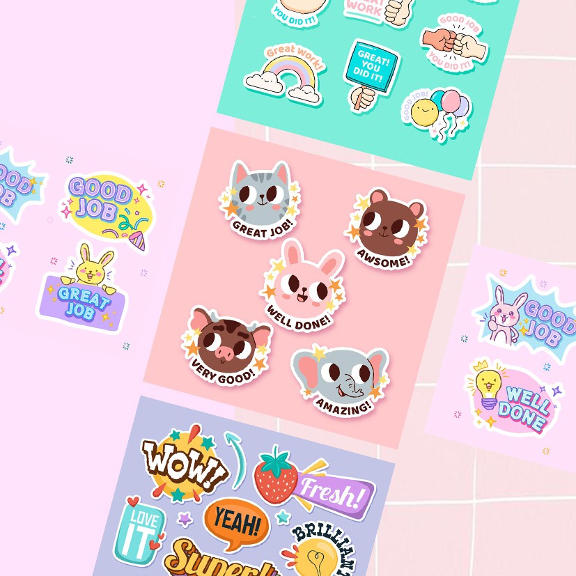 Jual Sticker Aesthetic Jurnal Magic Word | Shopee Indonesia