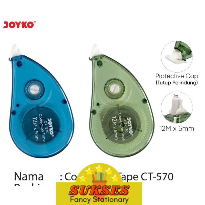 Jual Correction Tape Joyko CT-570 (1pcs) | Shopee Indonesia