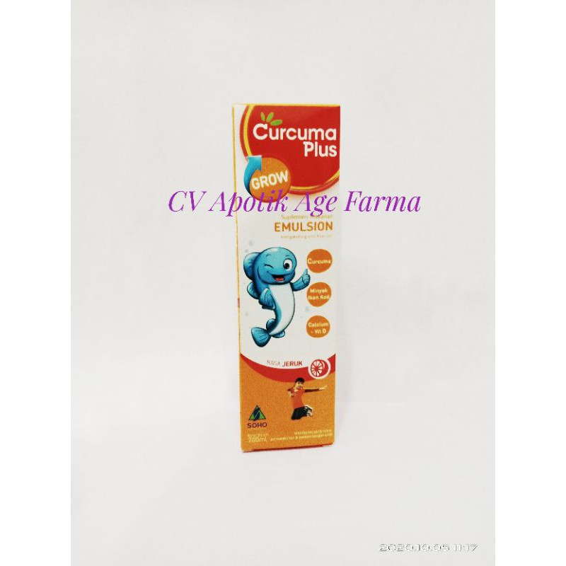 Jual Curcuma Plus Grow Orange 200 ml (Soho) | Shopee Indonesia