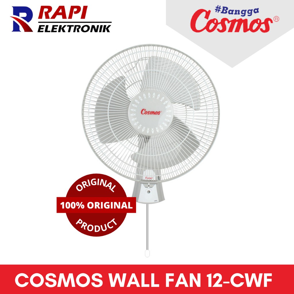 Jual WALL FAN COSMOS 12CWF / KIPAS ANGIN DINDING 12 INCH (GARANSI RESMI ...