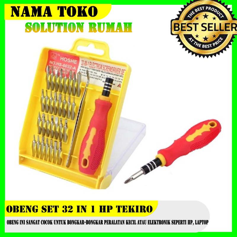 Jual Obeng Set 32 In 1 HP Tekiro Reprasi Pin Set Model Kotak screwdriver set multifungsi Murah ...