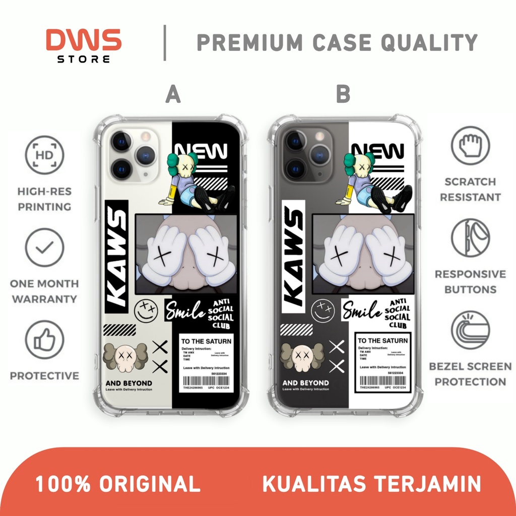 Jual [A003] CASE KAWS OPPO VIVO SAMSUNG REALME IPHONE REDMI NOTE 4 5 6 7 8 9 10 PLUS X XR 11 12 ...