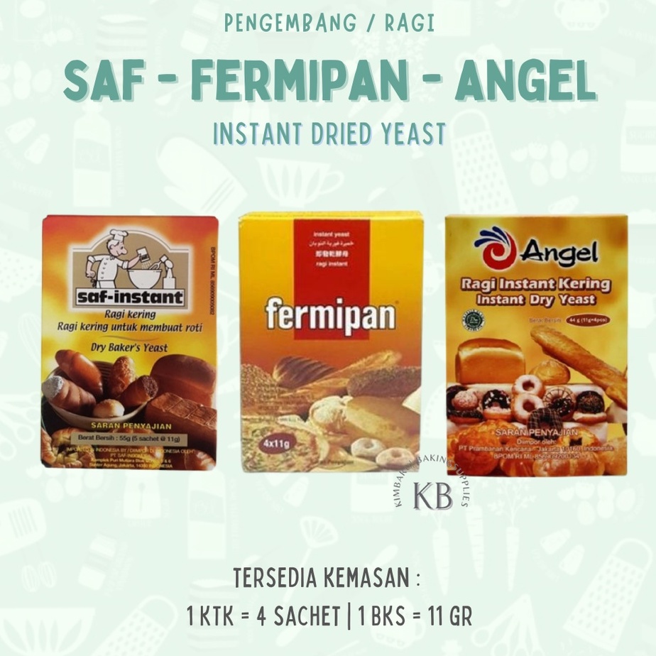 Jual Instant Dried Yeast / Ragi Kering Sachet Saf - Fermipan - Angel ...