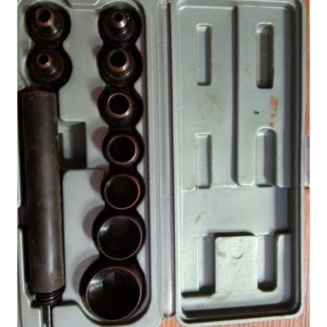 Jual Alat pembolong gasket punch set 10 pcs ukuran inchi alat plat ...